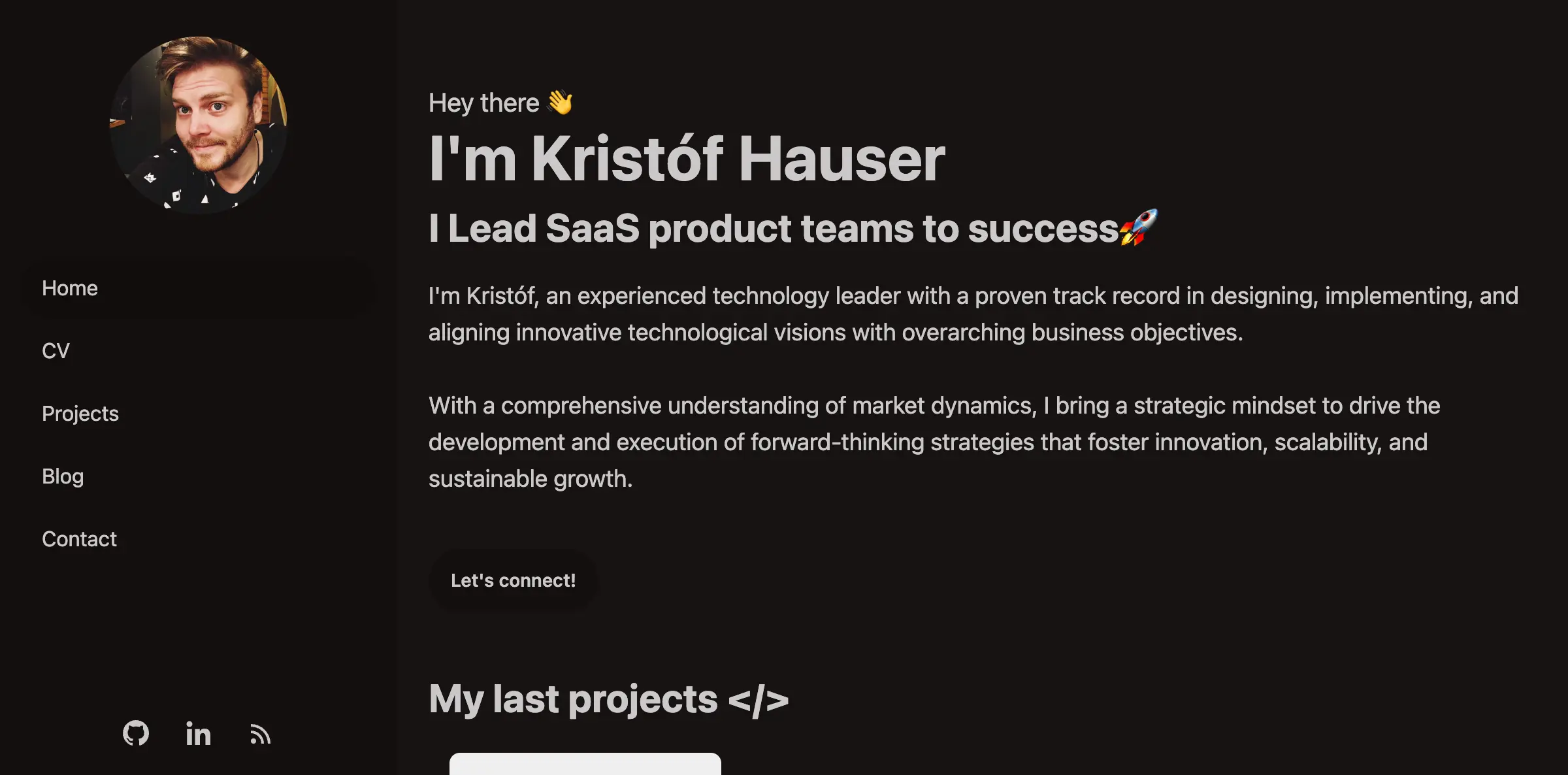 Kristóf Hauser | Personal Portfolio